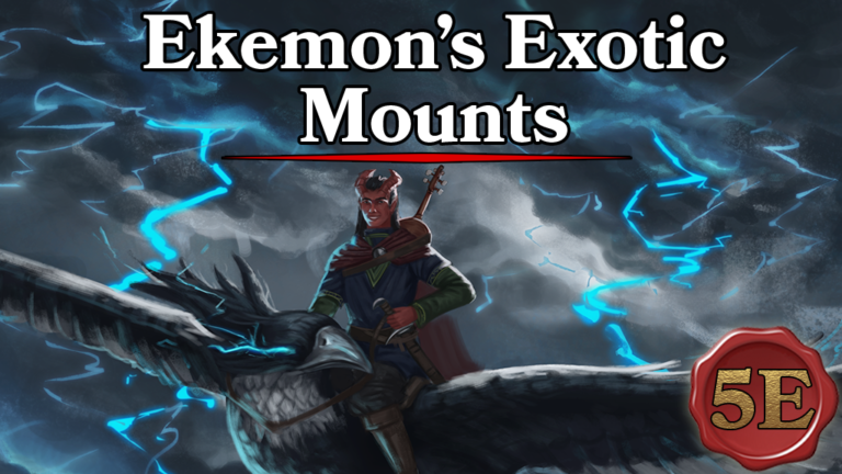 7 More D&D 5e Exotic Mounts! - The Alpine DM