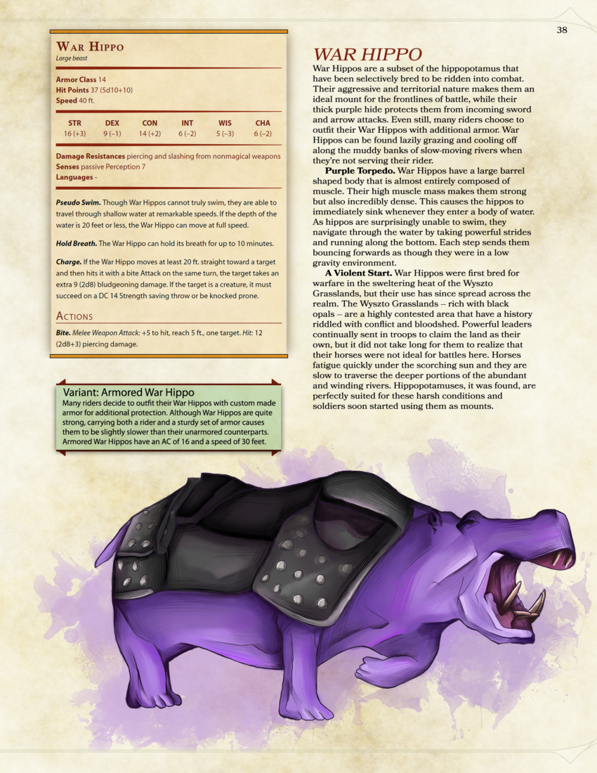 Ekemon's Exotic Mounts (digital) - The Alpine DM