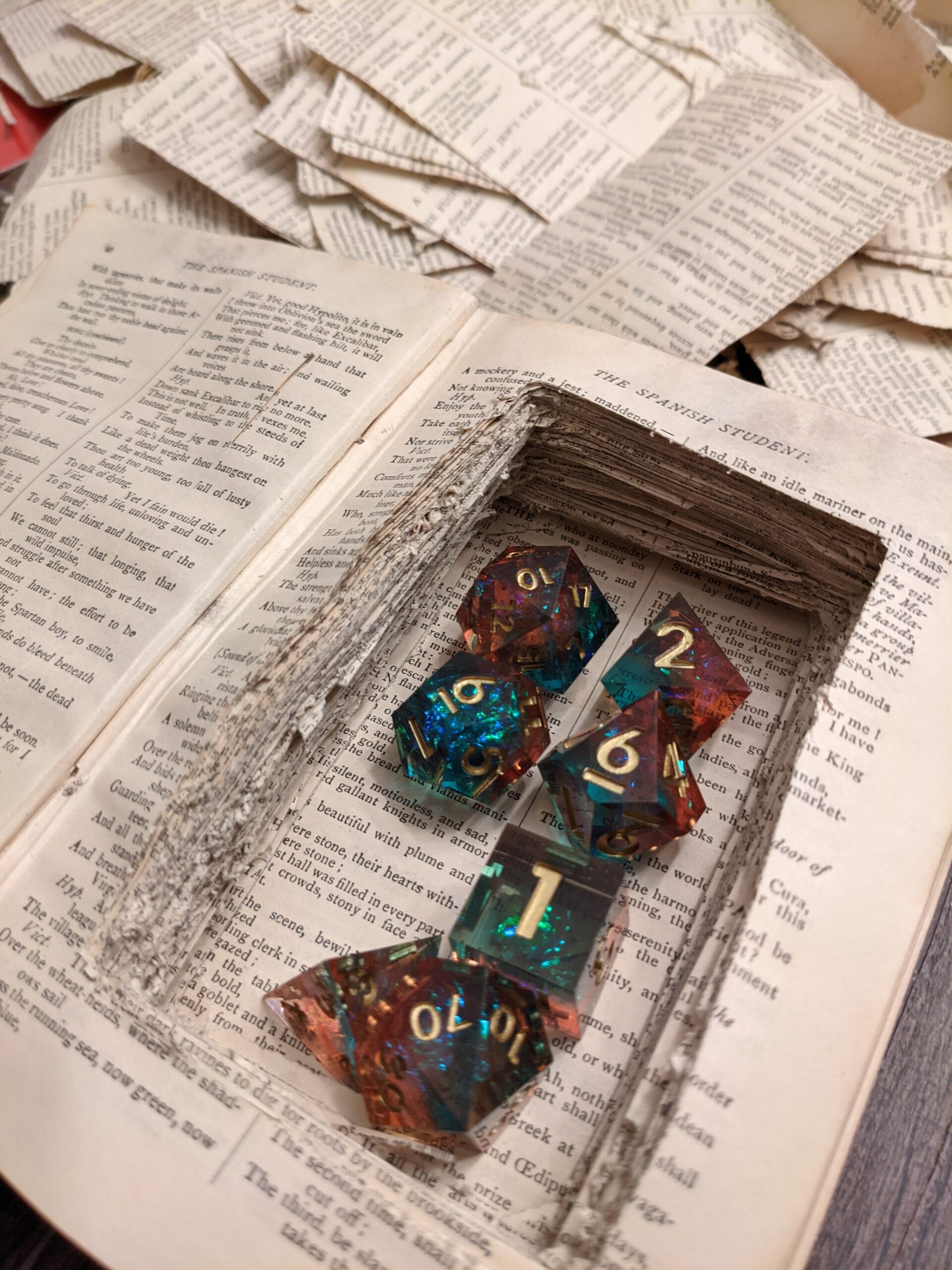 How to Make a DnD Dice Box from an Old Book - The Alpine DM